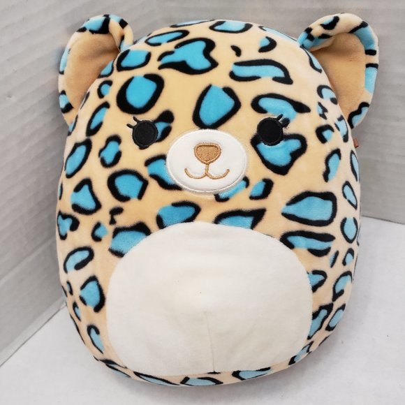 KellyToys | Toys | Squishmallow Leopard Plush Liv The Teal Pet Doll ...